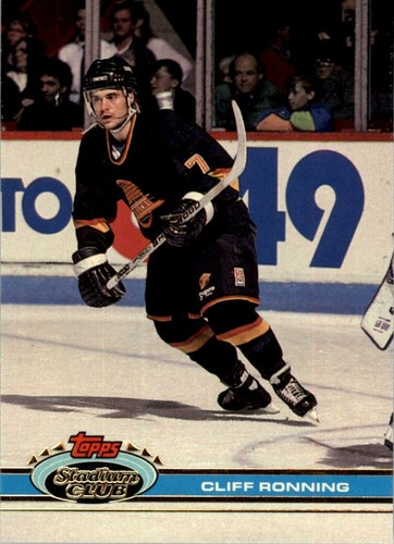 1991-92 Stadium Club NHL Cliff Ronning #298A | eBay
