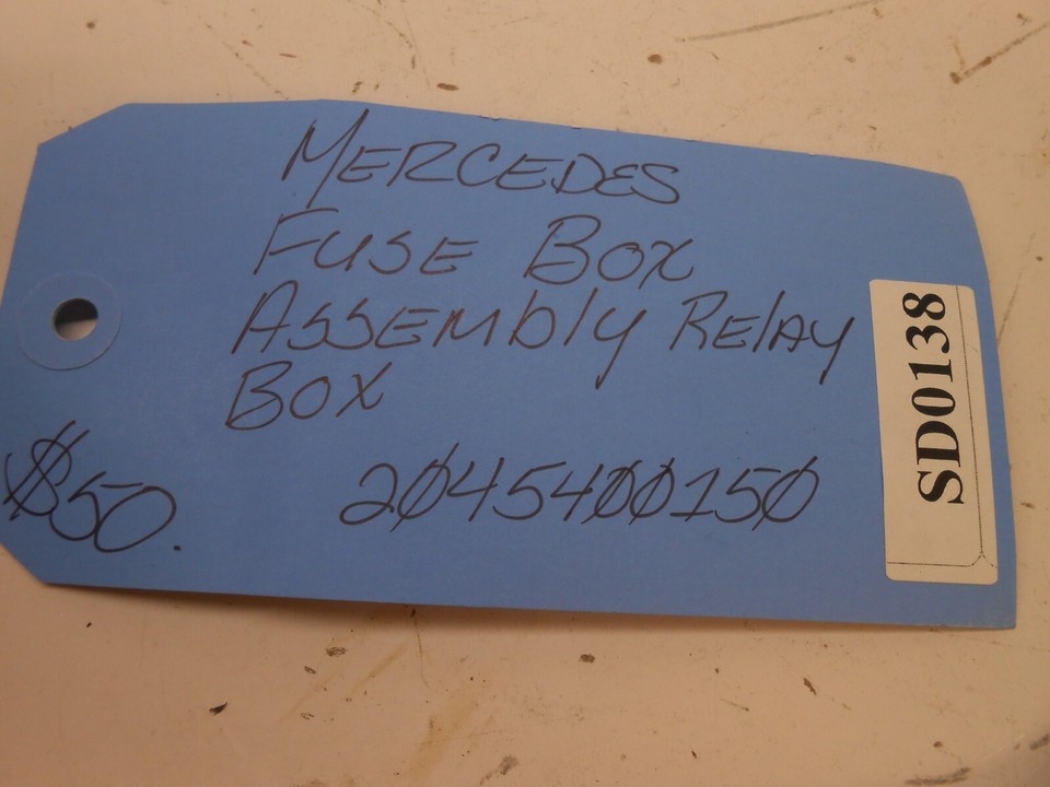 MERCEDES FUSE BOX ASSEMBLY RELAY BOX 2045400150 SD0138 | eBay