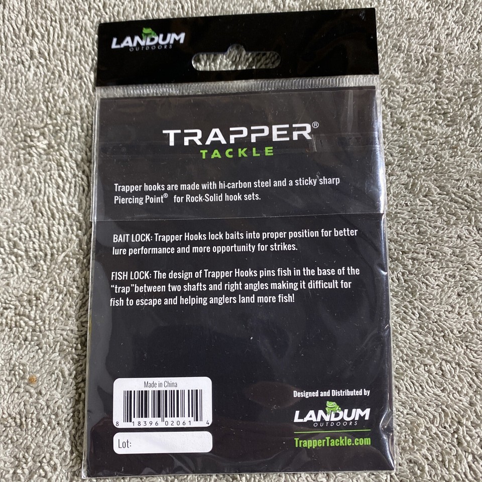 Trapper Tackle All Purpose, Dropshot, Finesse Fishing Hooks Size 5/0 ...