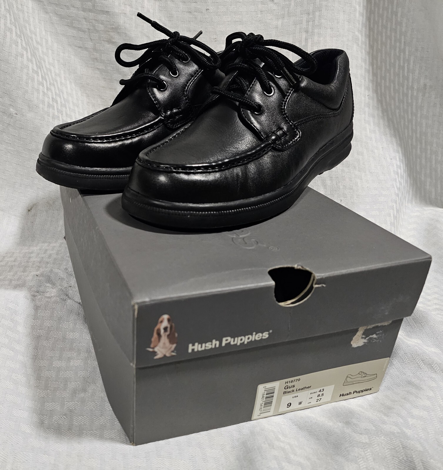 Hush Puppies Gus Lace Up Men's Orthopedic Walking Shoes Light Weigh ...