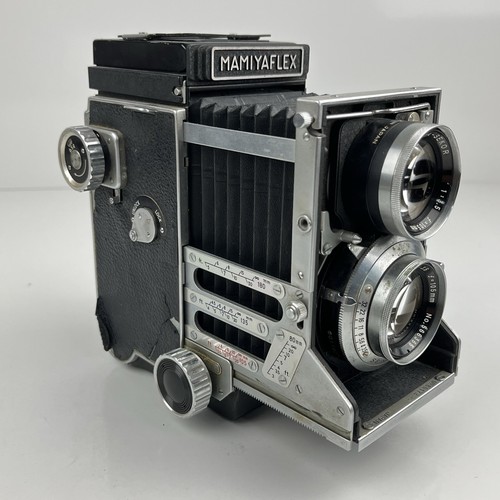 Mamiya Mamiyaflex Camera 105mm f3.5 Japan w/ Case Vintage Early Model ...