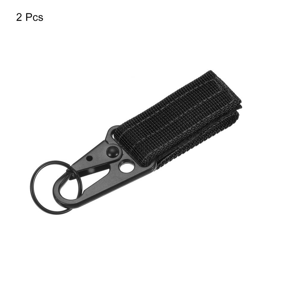 Belt Keeper Key Ring, 2Pcs Thickening Nylon Webbing Strap Key Chain ...