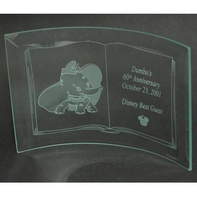 Disney Dumbo 60th Anniversary Glass Plaque October 23, 2001 Disney Best ...
