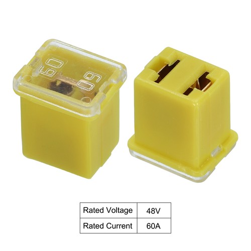 10 x Automotive Cartridge Fuse 48V 20/30/40/50/60A Female Terminal Low ...