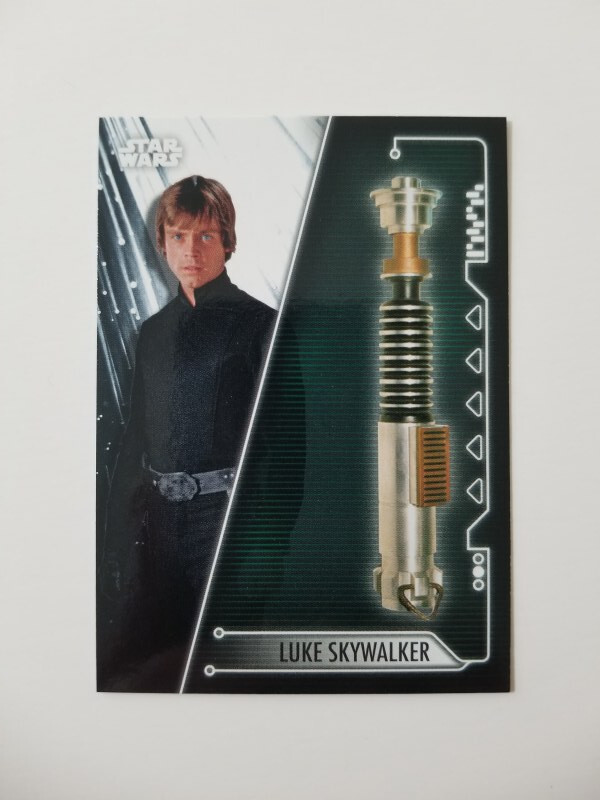 2020 STAR WARS HOLOCRON TRADING CARD #LJ-1 LUKE SKYWALKER LIGHTSABERS ...