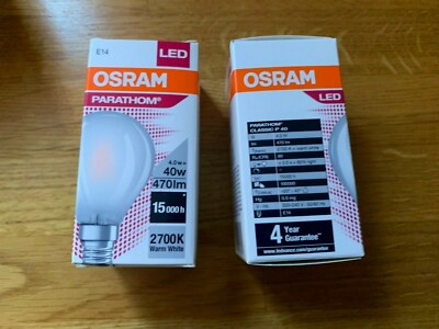 OSRAM PARATHOM CLASSIC P 40 LED 4W (40W) E14 2700K (Warm White) 15000h ...