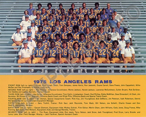 1975 LOS ANGELES RAMS NFL FOOTBALL 8X10 TEAM PHOTO PICTURE | eBay