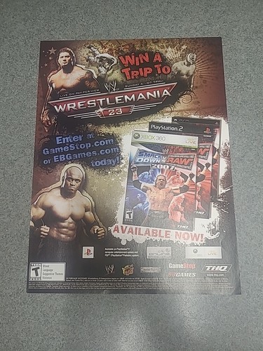 WWE Smackdown Vs Raw 2007 Video Game Print Ad 2007 8x11 Wall Art | eBay