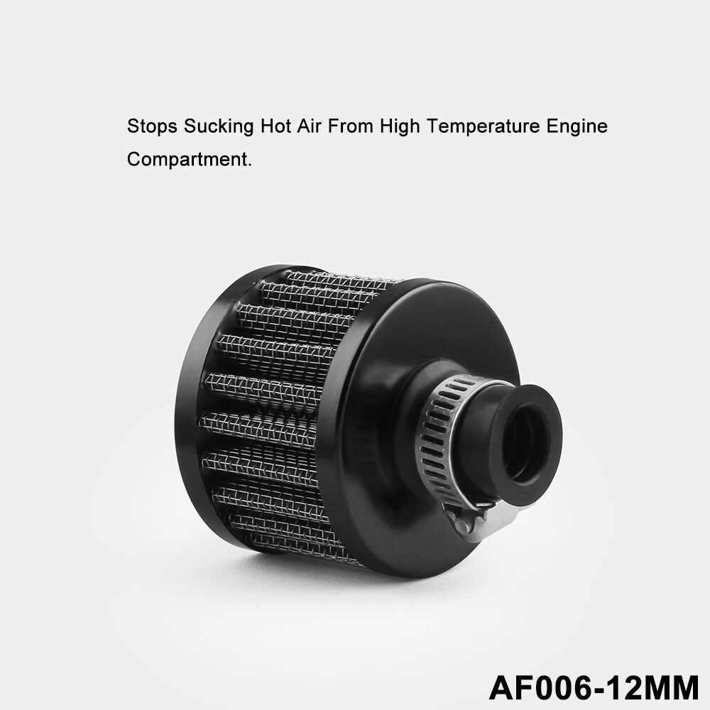 Valve Cover Breather 12mm Universal Car Breather Filter - Aluminum ...