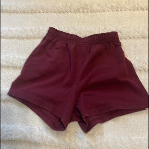 Soffe Girls Size Cheerleading Dance Gym Cheer Burgandy Shorts New Free ...