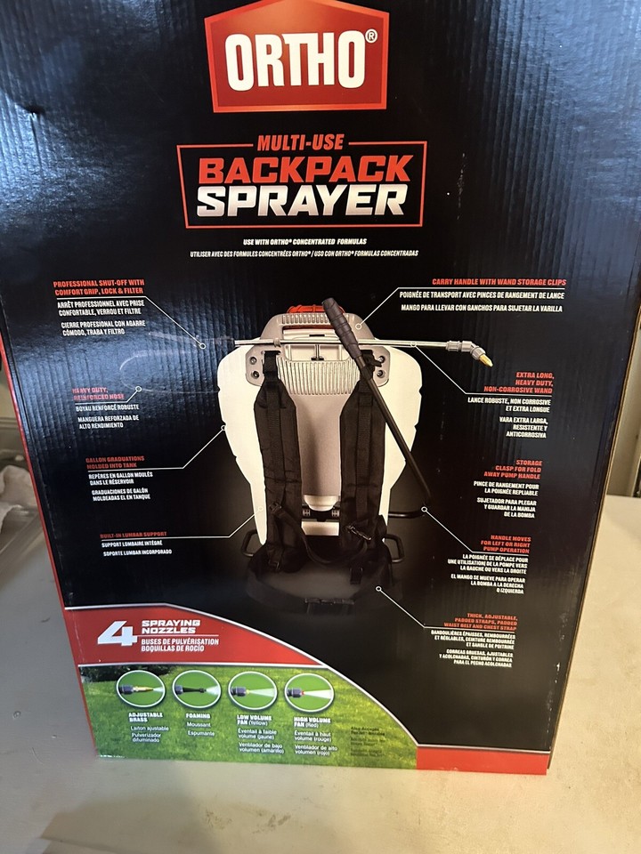 Ortho 4 gal Multi- Use Wand Backpack Sprayer - New | eBay