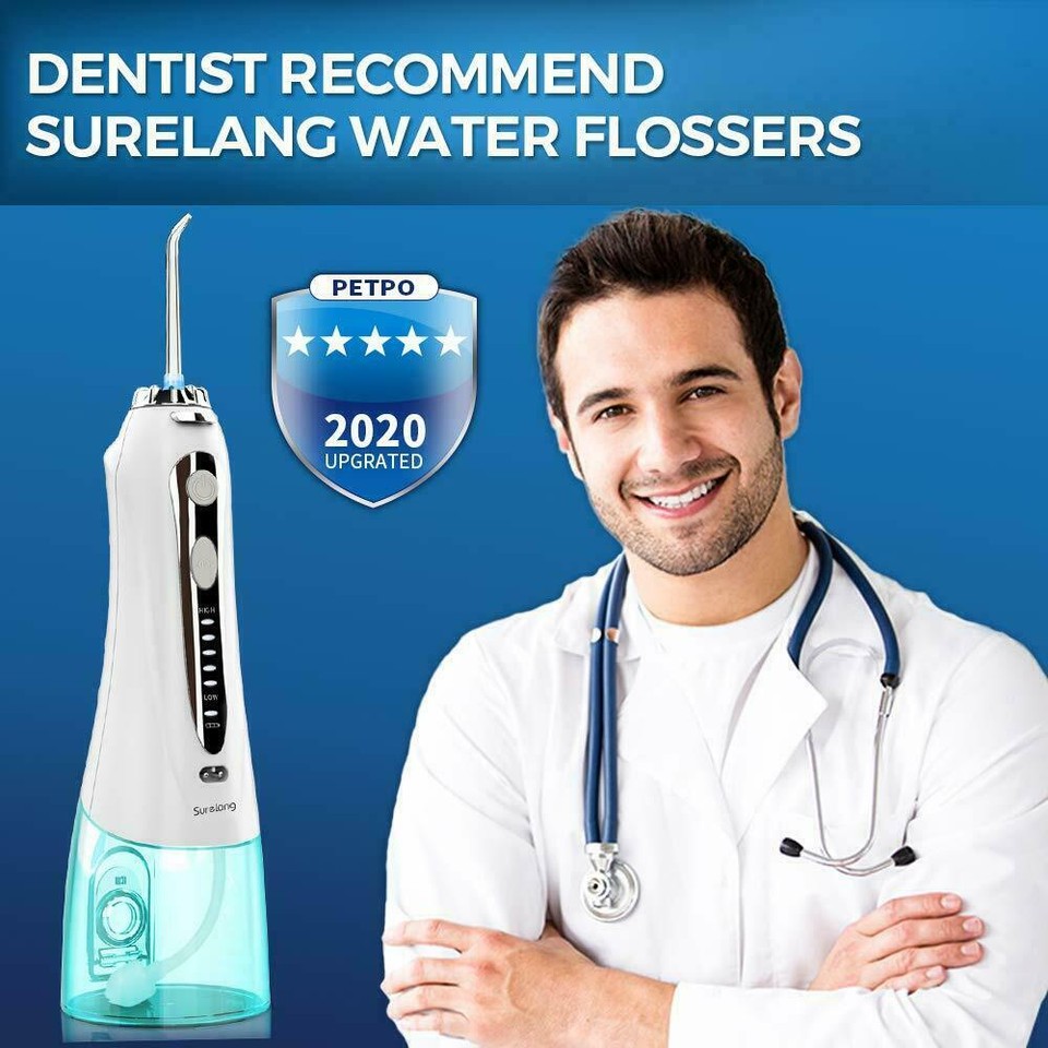 Electric Water Jet Pick Dental Flosser Oral Irrigator Teeth Tooth Wash ...
