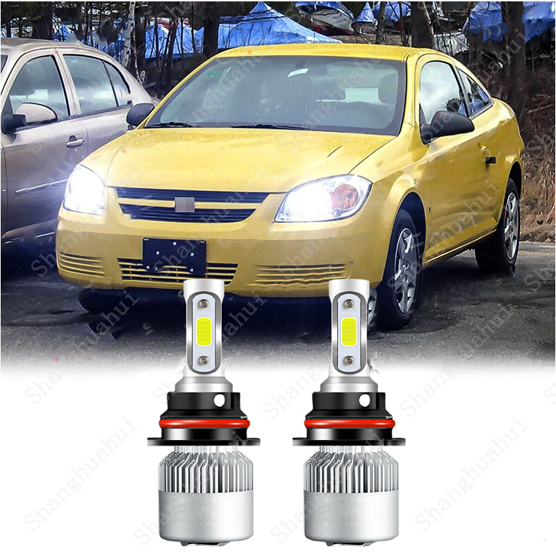 2pc 9007 LED Headlight High/Low Beam Bulbs Kit 6000K For Chevy Cobalt ...