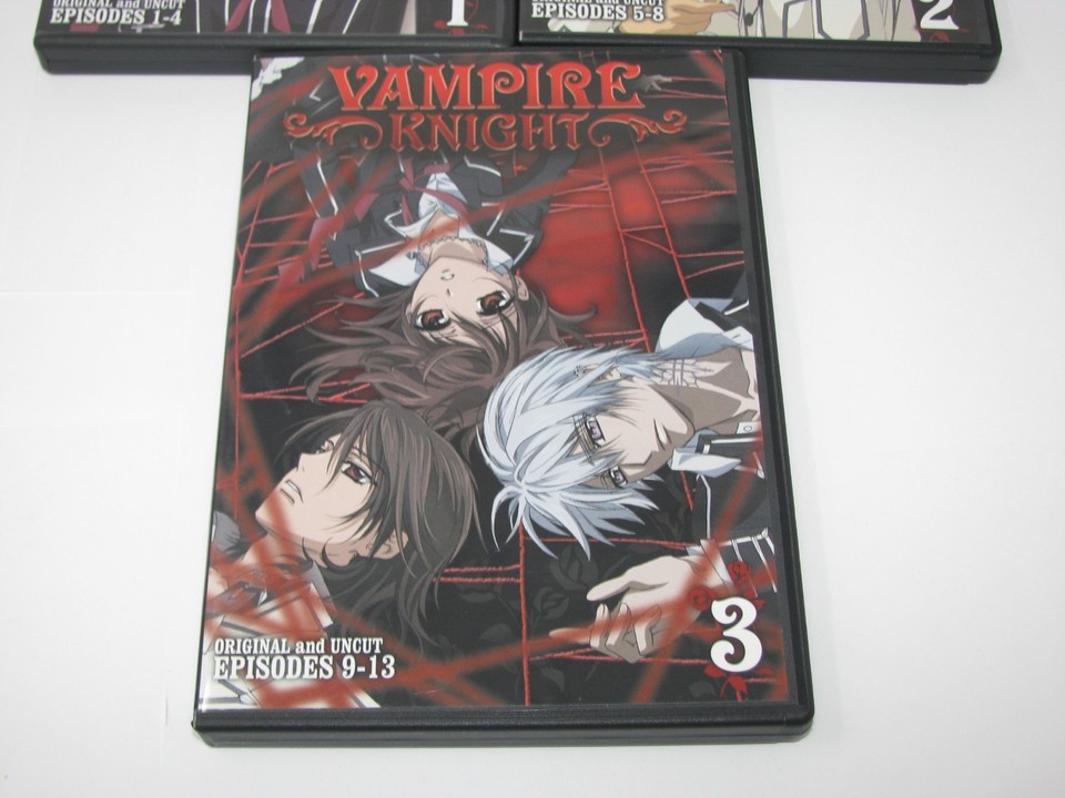 Vampire Knight Complete Series 2008 DVD Anime, 3-Disc Set, Episodes 1 ...