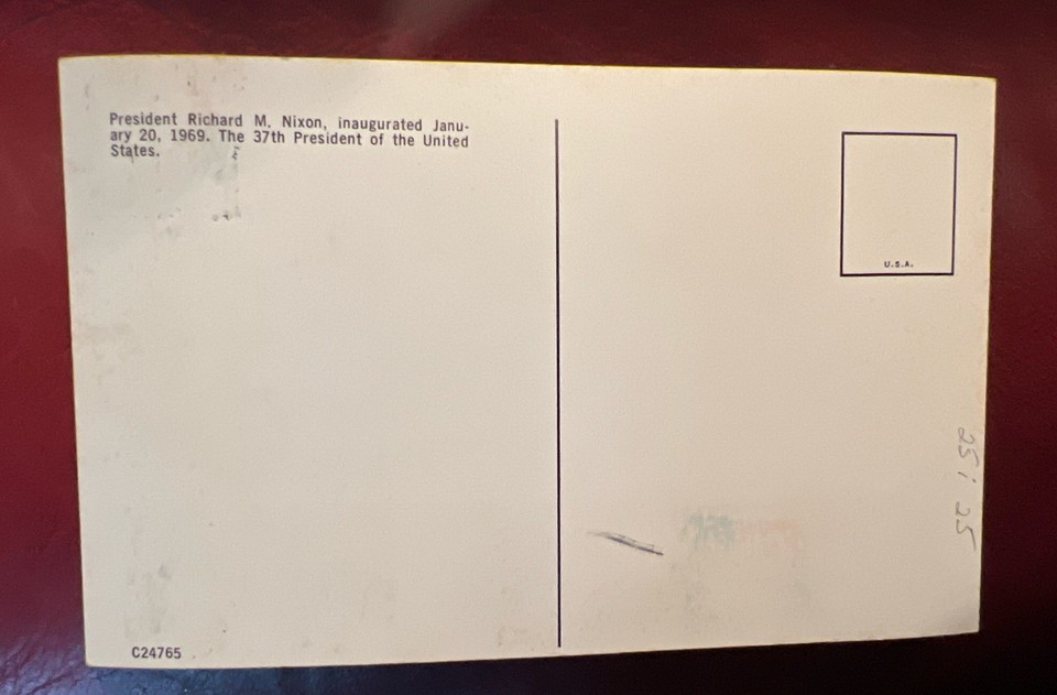Richard Nixon President 2nd Term First & Last Day Stamp Vintage ...