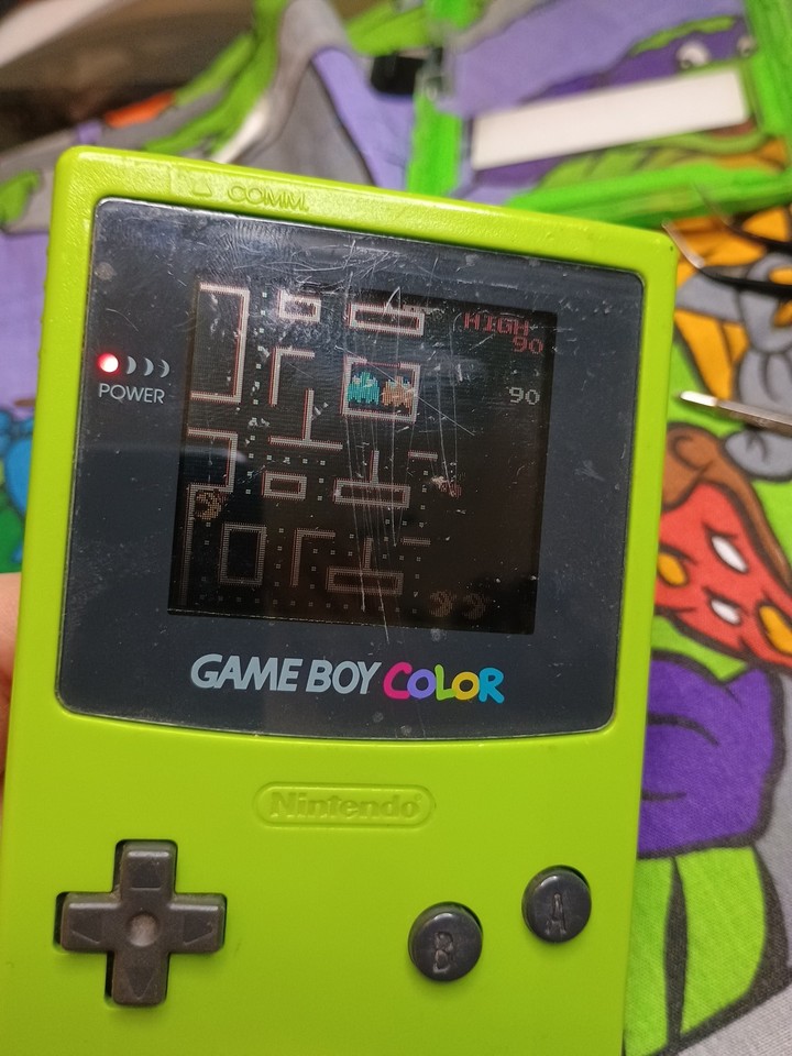 Nintendo Game Boy Color Kiwi Green Handheld Console Only CGB-001 ...