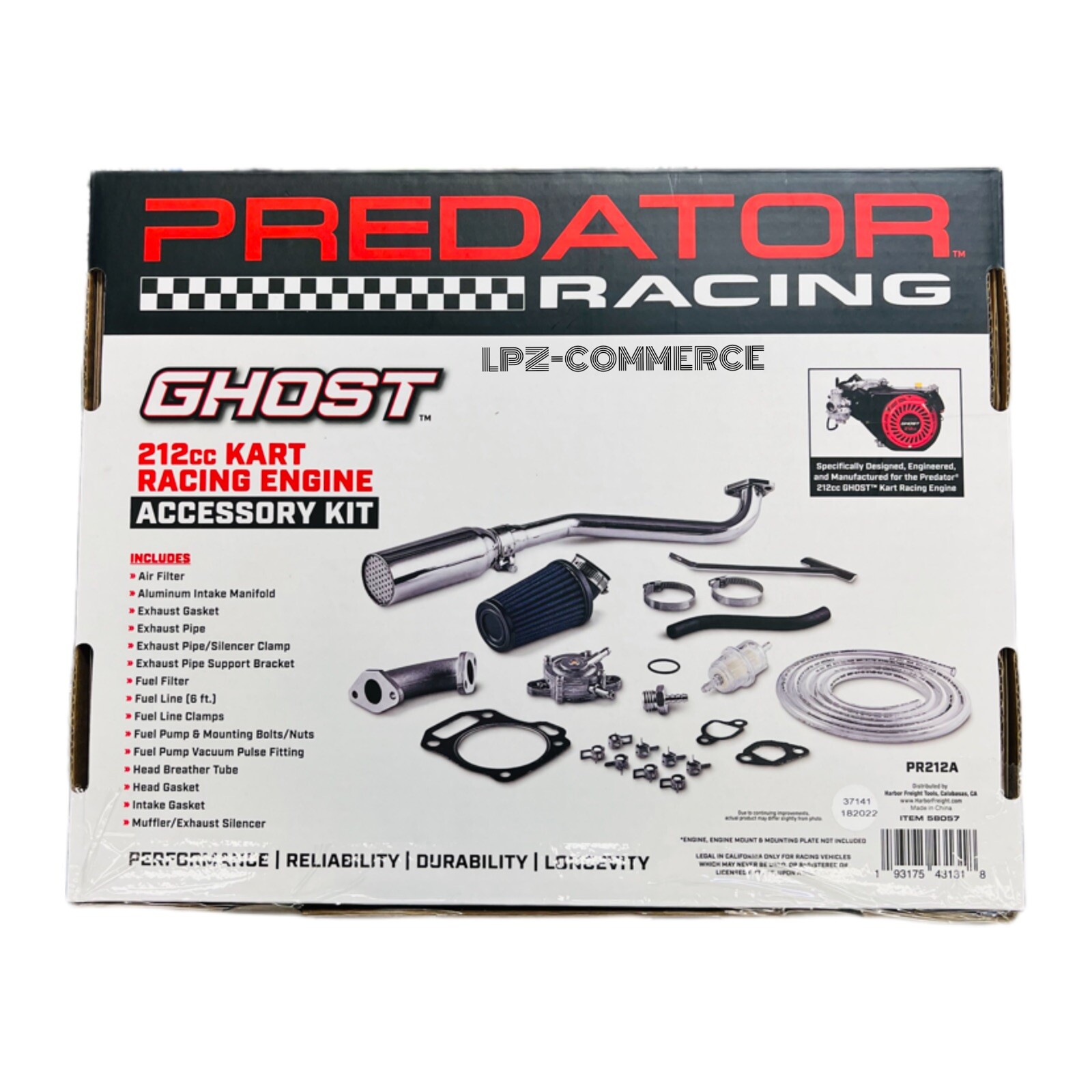 BRAND NEW Predator GHOST 212cc Kart Racing Engine Accessory Kit SALE ...