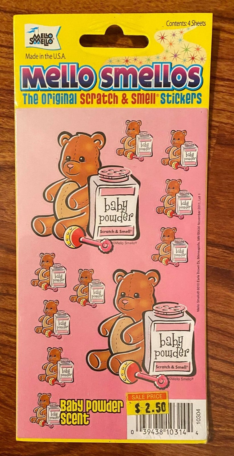 Mello Smellos Scratch & Sniff Baby Powder It's A Girl Stickers - 2011 ...