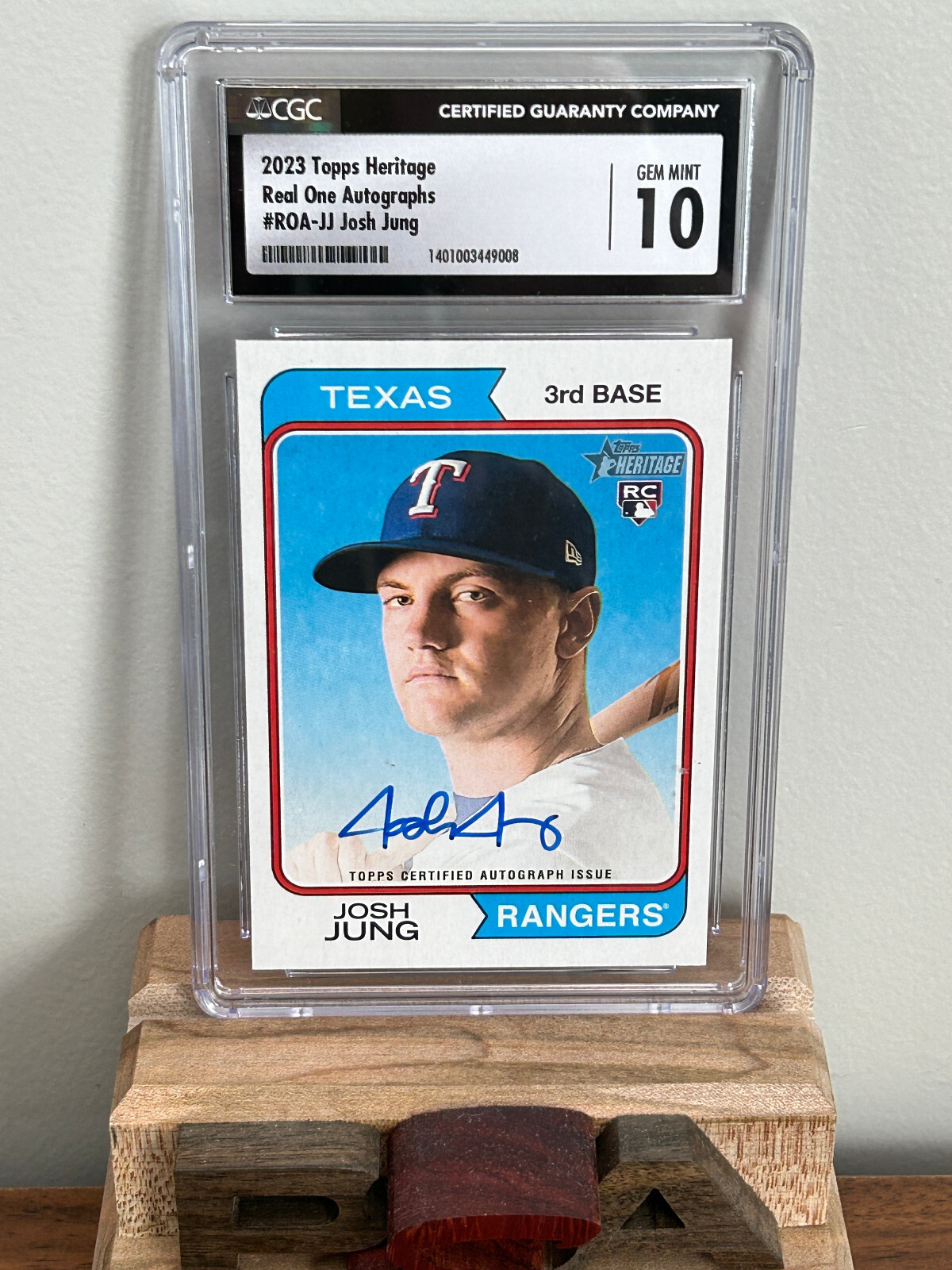 2023 Topps Heritage - Real One Autographs Josh Jung #ROA-JJ (AU, RC ...