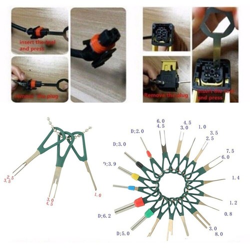21 Pieces Of Automotive Wiring Terminal Disassembly And Repair Tool ...
