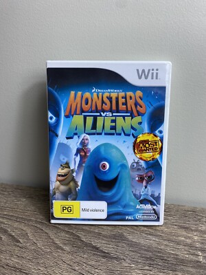 Dreamworks Monsters Vs Aliens Nintendo Wii Game W Manaul PAL | eBay ...