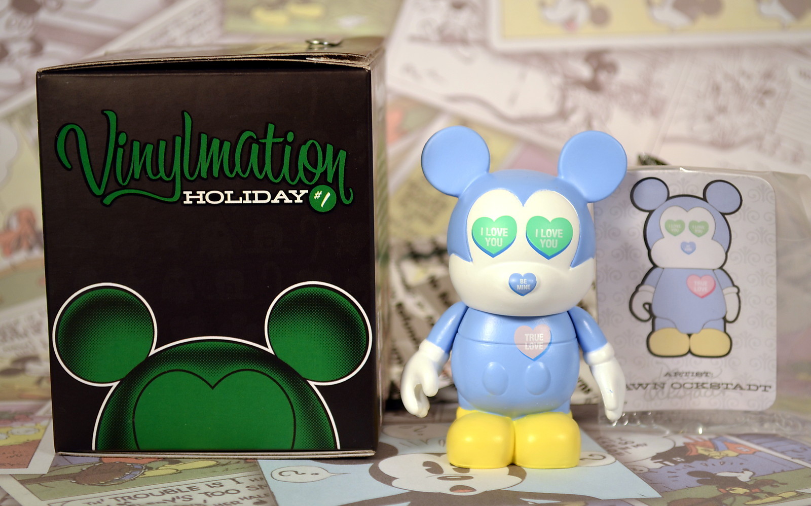 Disney Vinylmation Holiday 1 Message Hearts Chaser Mint With Box Foil ...