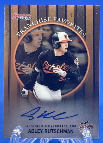 Adley Rutschman 2019 Bowman's Best Franchise Favorites Autograph Auto ...