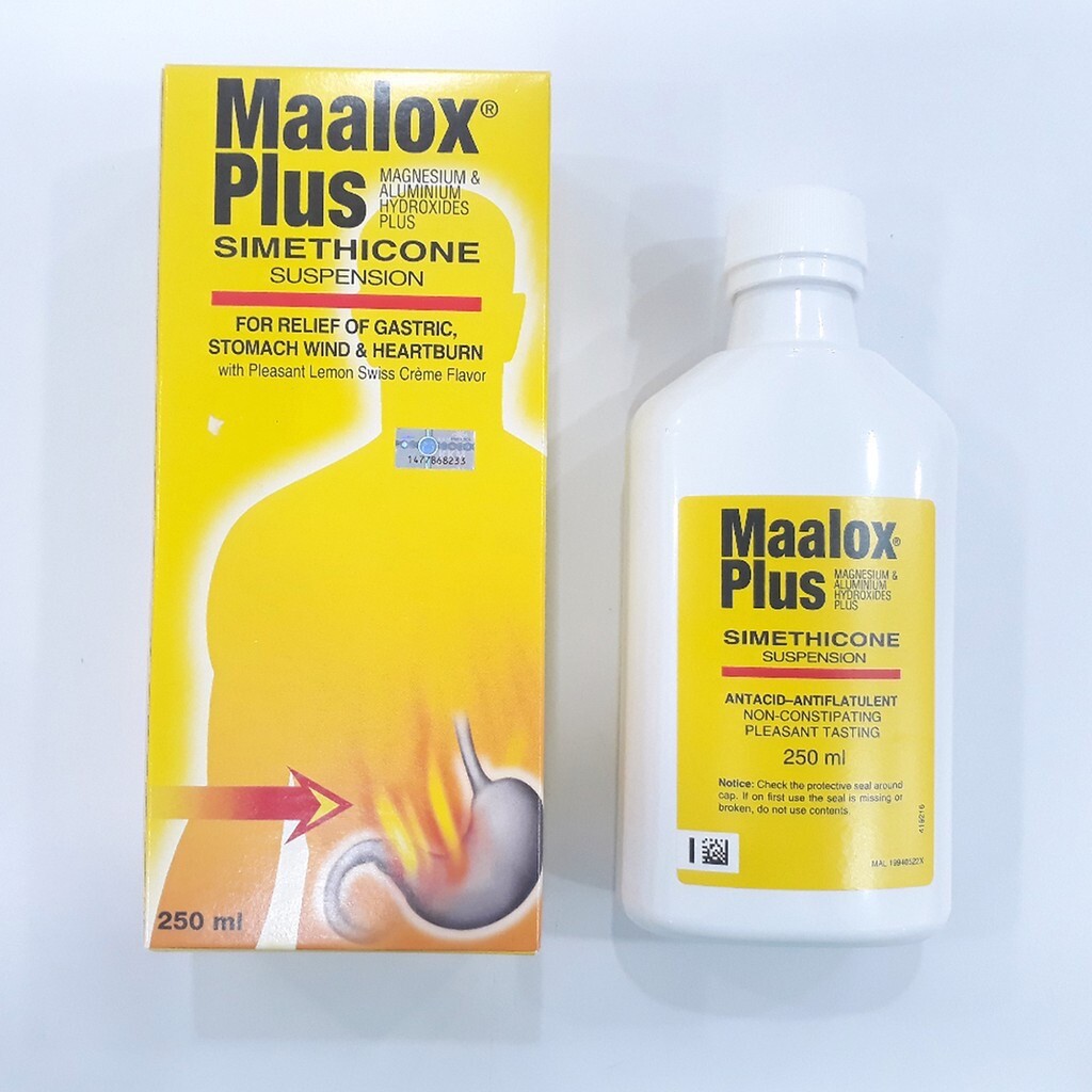 250ml Maalox Plus SIMETHICONE Suspension For Gastric,Stomach Wind DHL ...