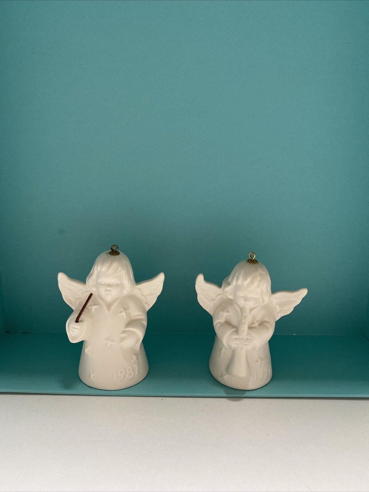 GOEBEL - Lot of 2 1987 1988 Twelfth Edition ANGEL BELLS Tree Ornaments ...