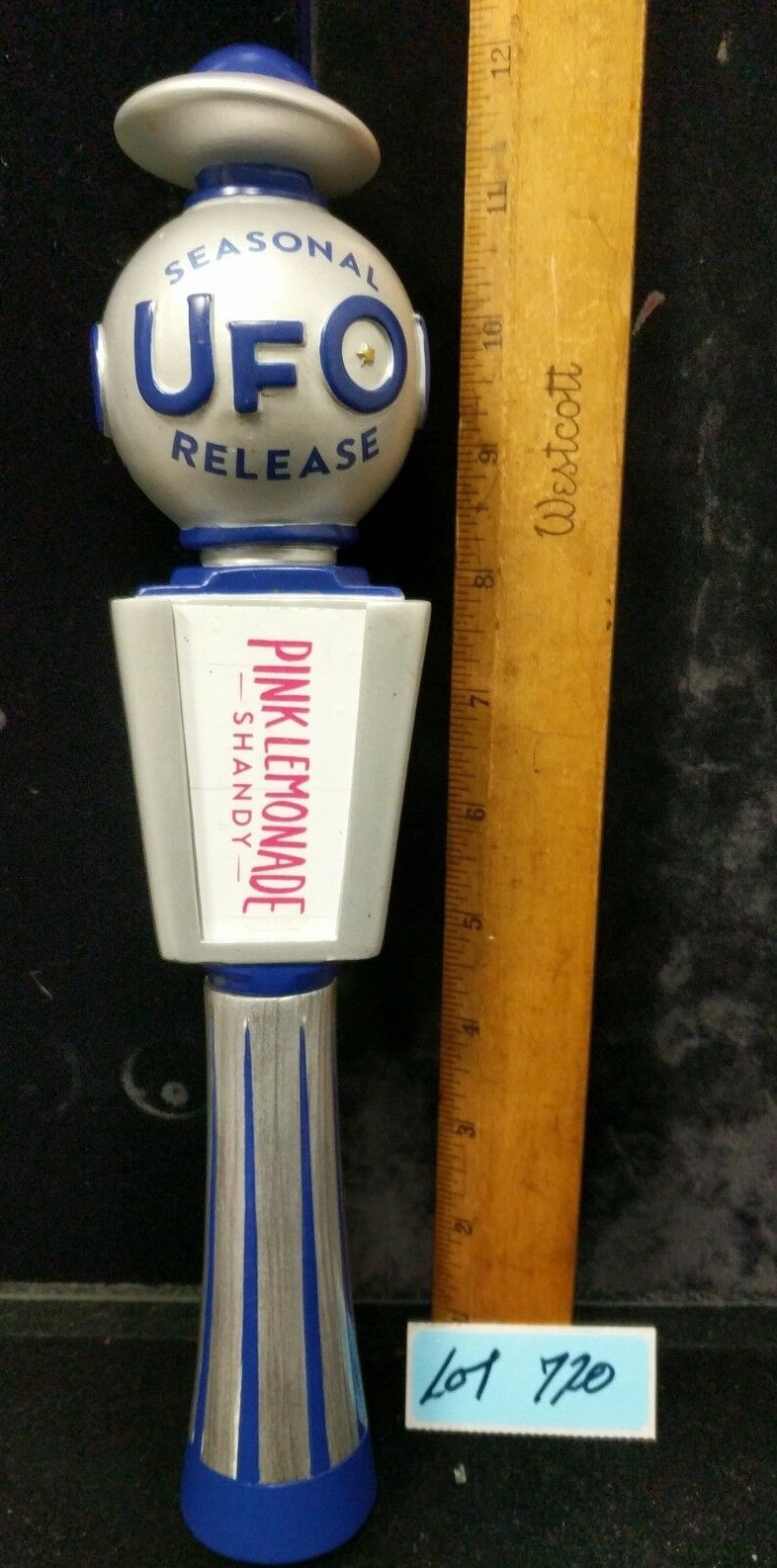 UFO Pink Lemonade Shandy Seasonal IPA Ale Beer Tap Draft Handle Bar Pub ...