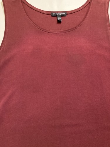Eileen Fisher 100% Silk women's tank top Black Size Medium (stained) | eBay