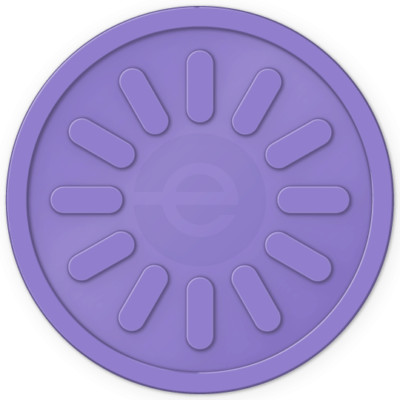 PLASTIC TOKENS RECYCLED - PURPLE SUN (100) - REWARD VOTING SCHOOL HOME ...