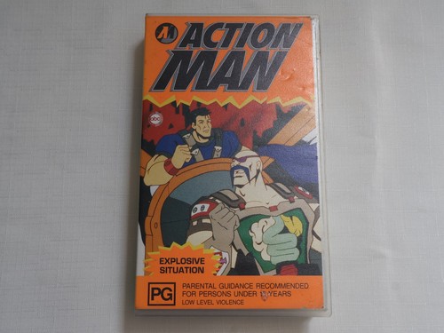 Action Man VHS Vintage Cartoon Video Tape 1995 Explosive Situation PG ...