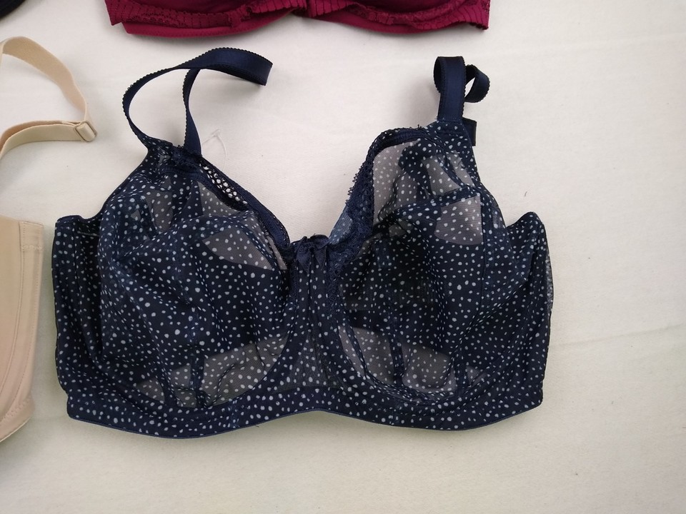 M&S 4Pcs Bra Bundle Size 32G Multicoloured Underwired Padded Lace NEW ...