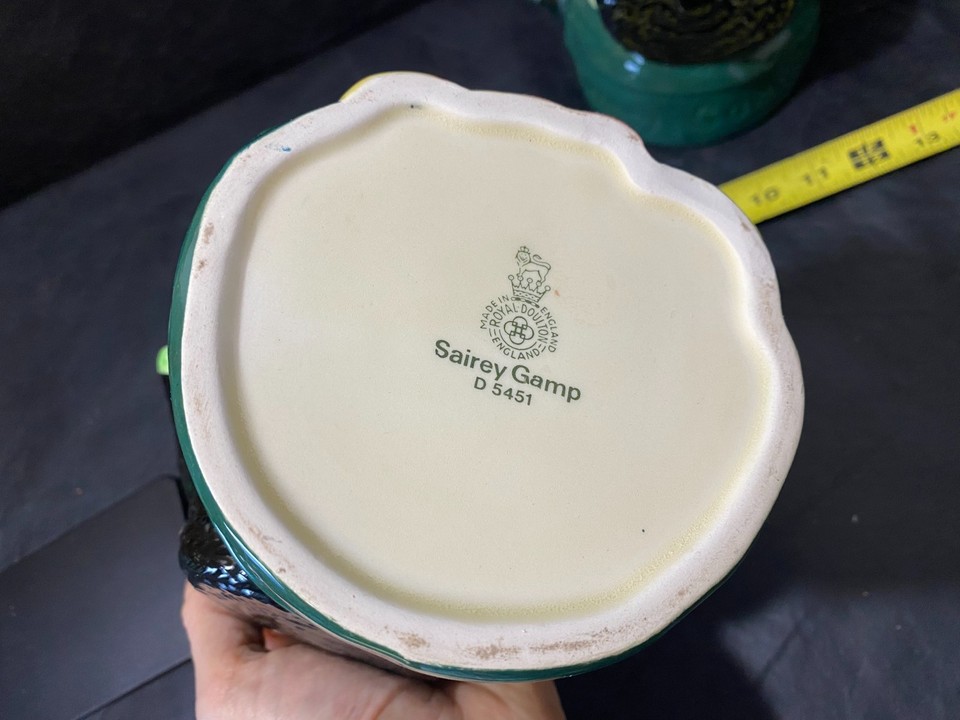 Sairey Gamp Old Woman Toby Mug Pitcher Royal Doulton tankard lot of 3 ...