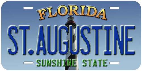 St Augustine Florida Novelty Car License Plate | eBay