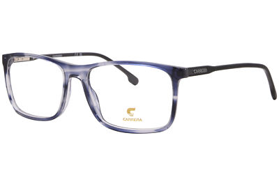 Carrera 225 AVS Eyeglasses Men's Striped Blue Full Rim Rectangle Shape ...