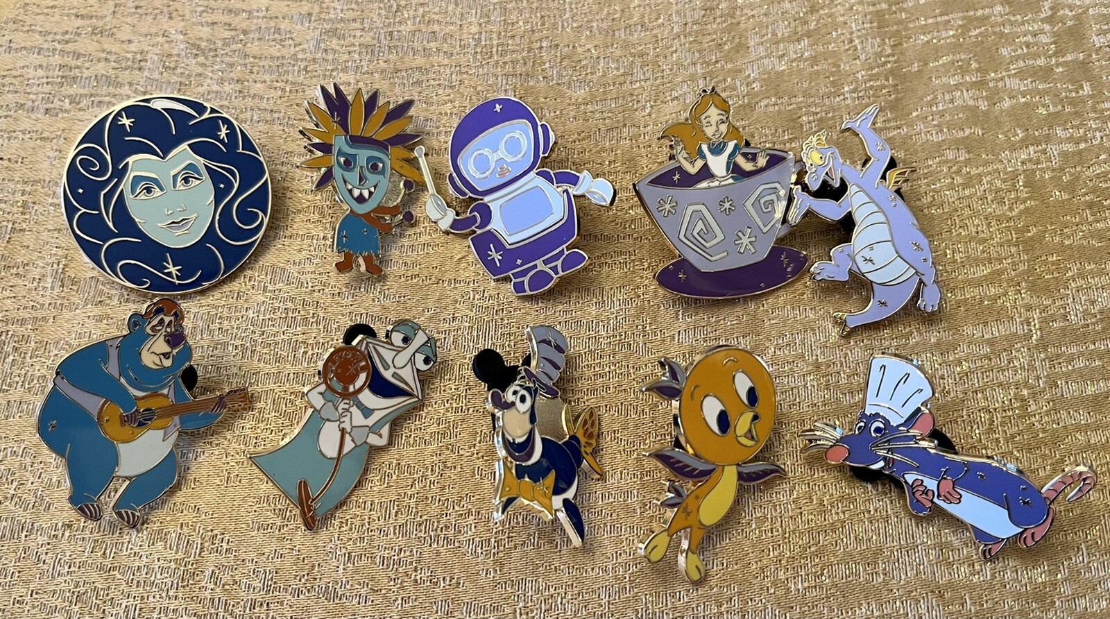 NEW!!! Walt Disney World 50th Anniversary Mystery Pin Set! Full Set Of ...