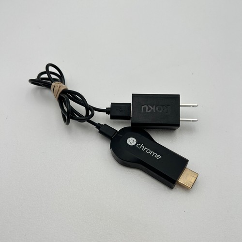 Google Chromecast H2G2-42 Black (1st Generation) Streaming Media Player ...