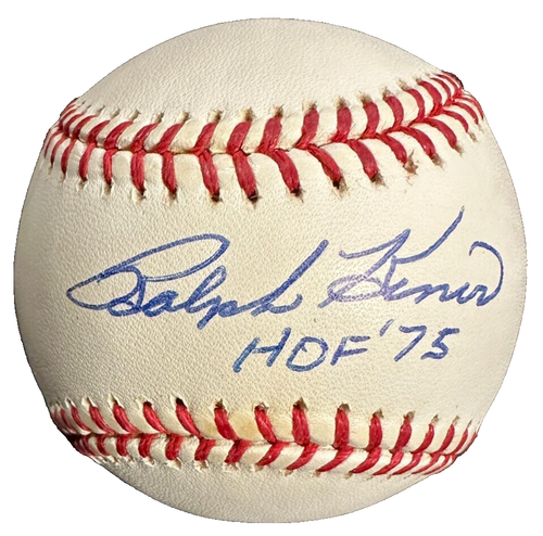 Ralph Kiner Autographed Official National League Baseball W/ HOF 1975 ...