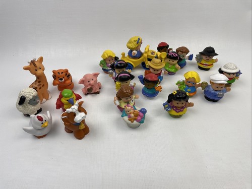 Lot of 23 figures & Bike Random Fisher Price Little People Figures Toys ...