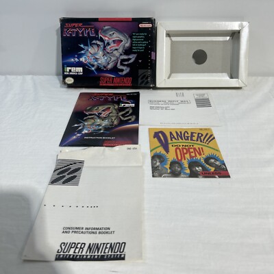 Super R-Type Nintendo Super SNES Box, Manual, COUPLE INSERTS CARTRIDGE HOLDER | eBay