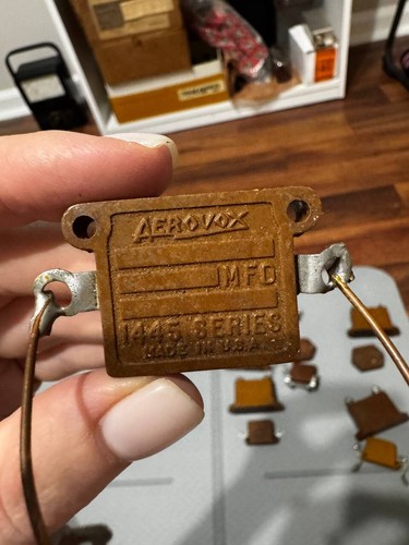 Lot of Military & Industrial Capacitors – Aerovox, Micamold, Sangamo ...