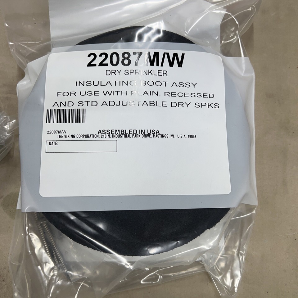 VIKING K11.2 Dry Sprinkler Boot Assembly 22087M/W | eBay