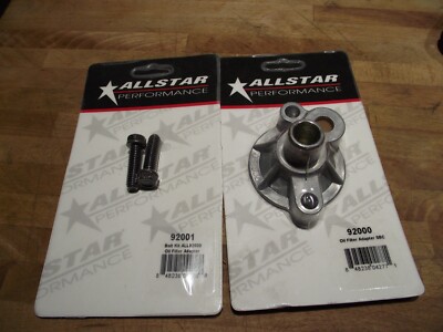 Oil Filter Adapter SBC/GenIV BBC ALL STAR 92000 WITH BOLT KIT 92001 | eBay