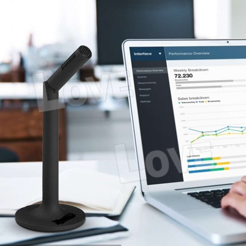 Universal USB Microphone Mic Digital Desktop for MAC Laptop PC Skype ...