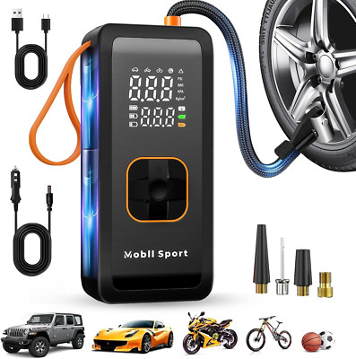 Pocket Air Pro Tire Inflator, Portable Air Compressor with Pressure ...
