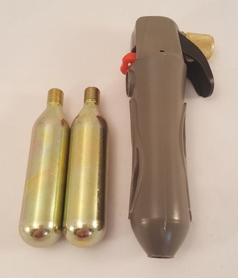 CO2 Power Cleaner Reusable Air Duster PC Kit C02 inflator w/ 2 cartrdge ...