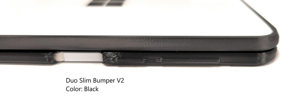 Surface Duo Slim Series Bumper, TPU Rubber, Optional button protection ...