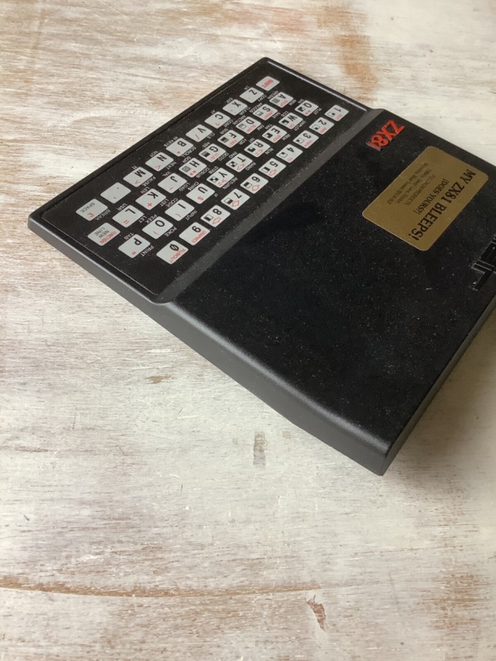 Sinclair ZX81 Shop Display Rigid Hard Keyboard & Sticker Ultra Rare ...